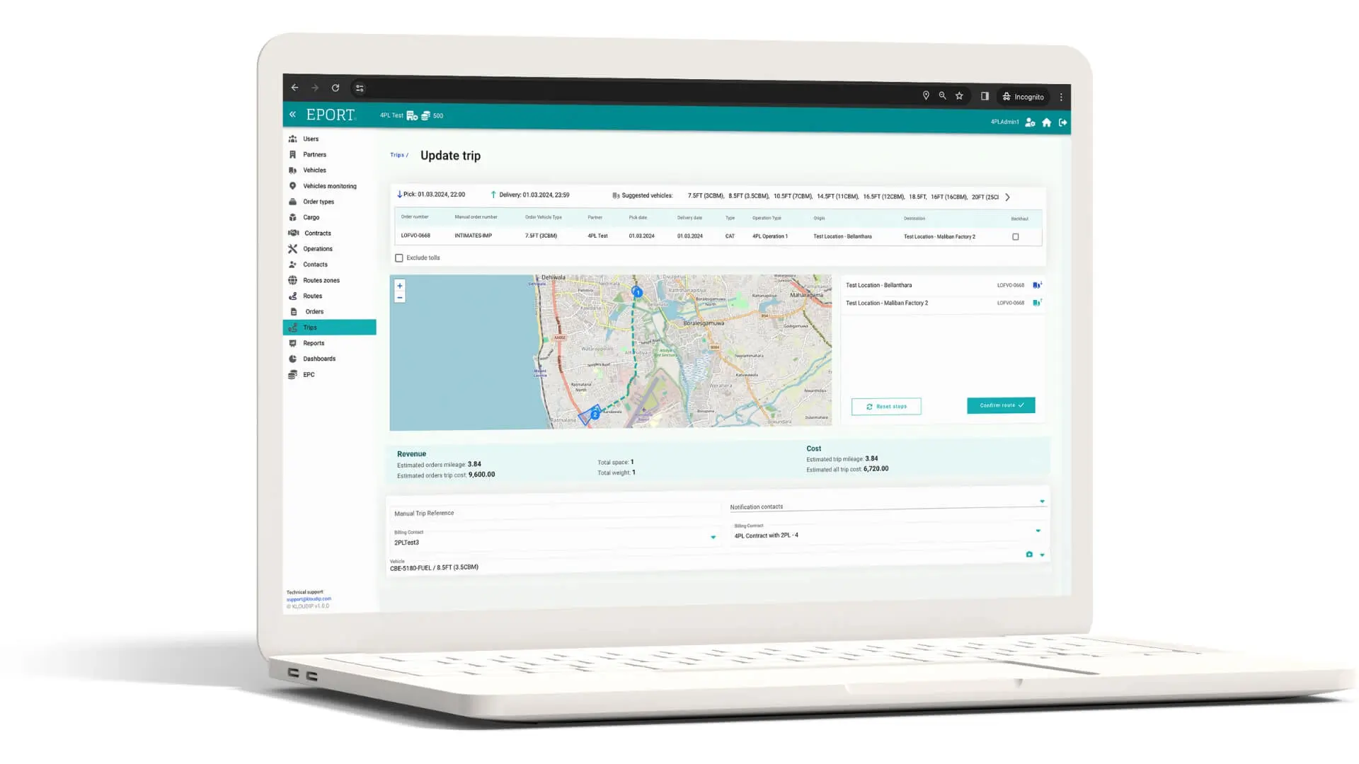 3PL Software | Logistics Solutions | KLOUDIP